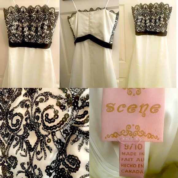 Scene Weaver | Dresses | Vintage Scene Audrey Hepburn Style Lace Sequin 4 Gown Made In Canada ...